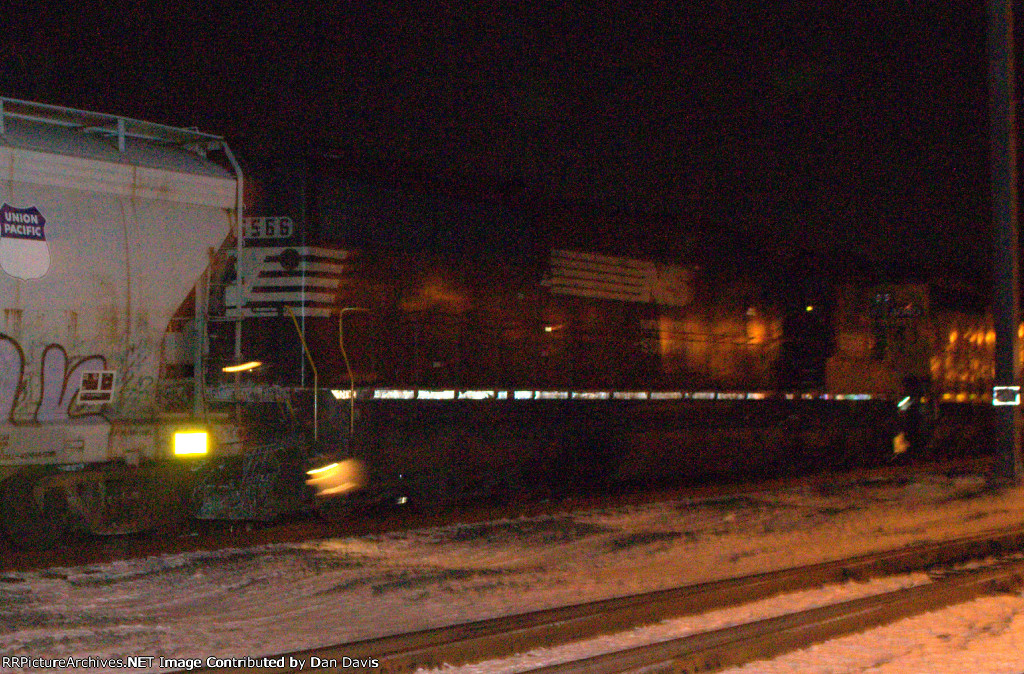 NS SD60 6566 trailing on K048-11